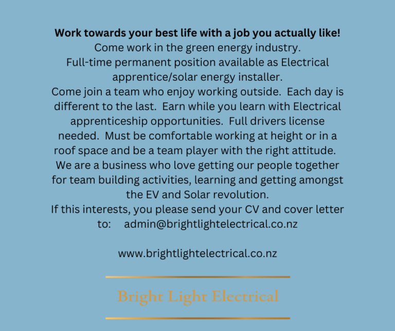 Job Opportunities | Bright Light Electrical | Solar Power Installers